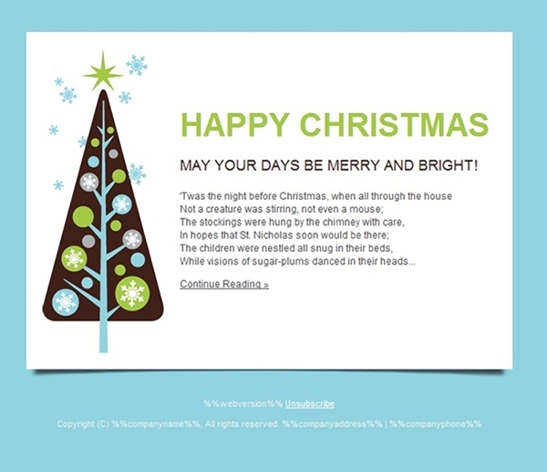 All For Christmas Seasonal Cards Email Templates And Landing Pages 